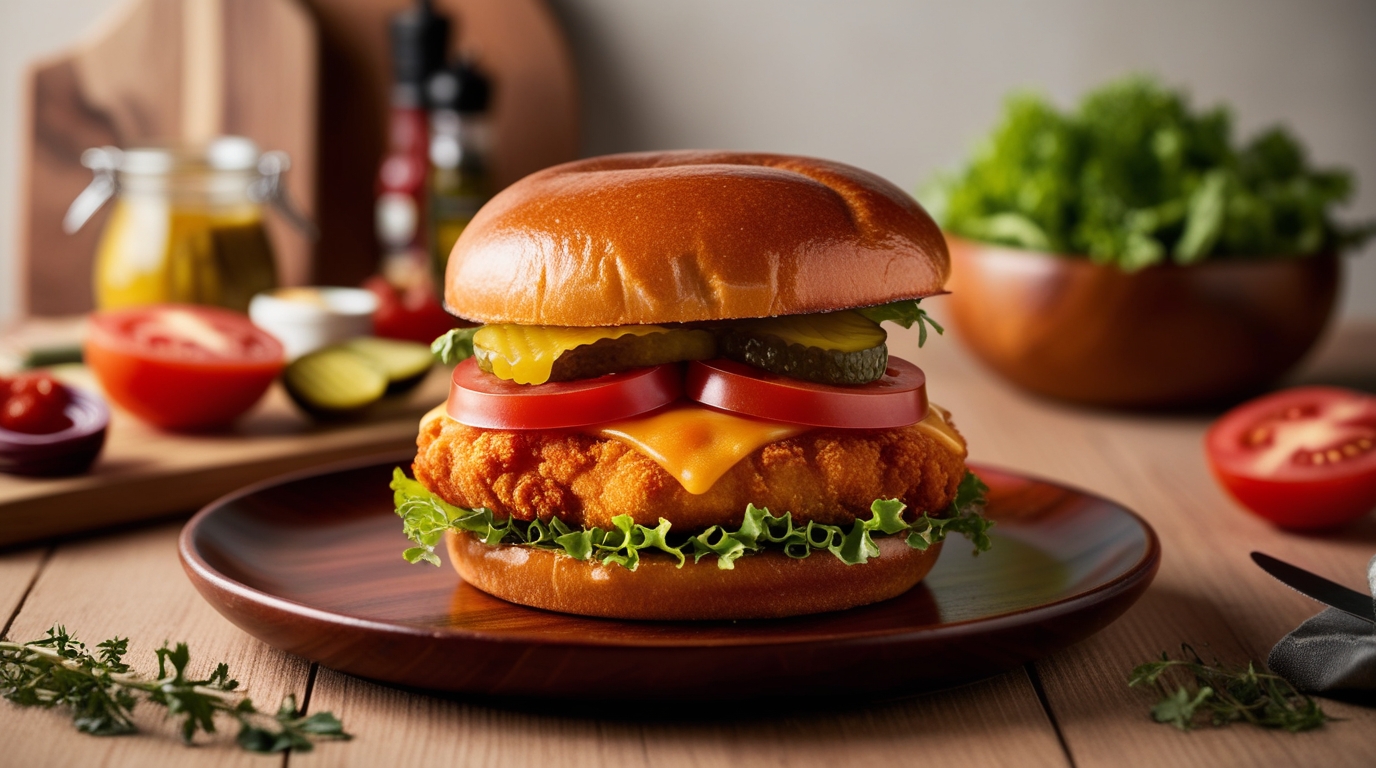 Perfect Crispy Chicken Burger Recipe: Juicy & Crunch. 2025