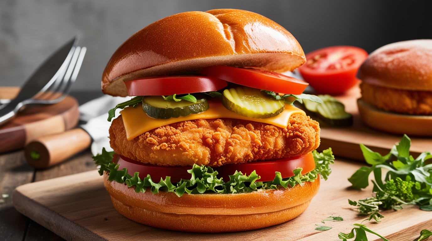 Perfect Crispy Chicken Burger Recipe: Juicy & Crunch. 2025